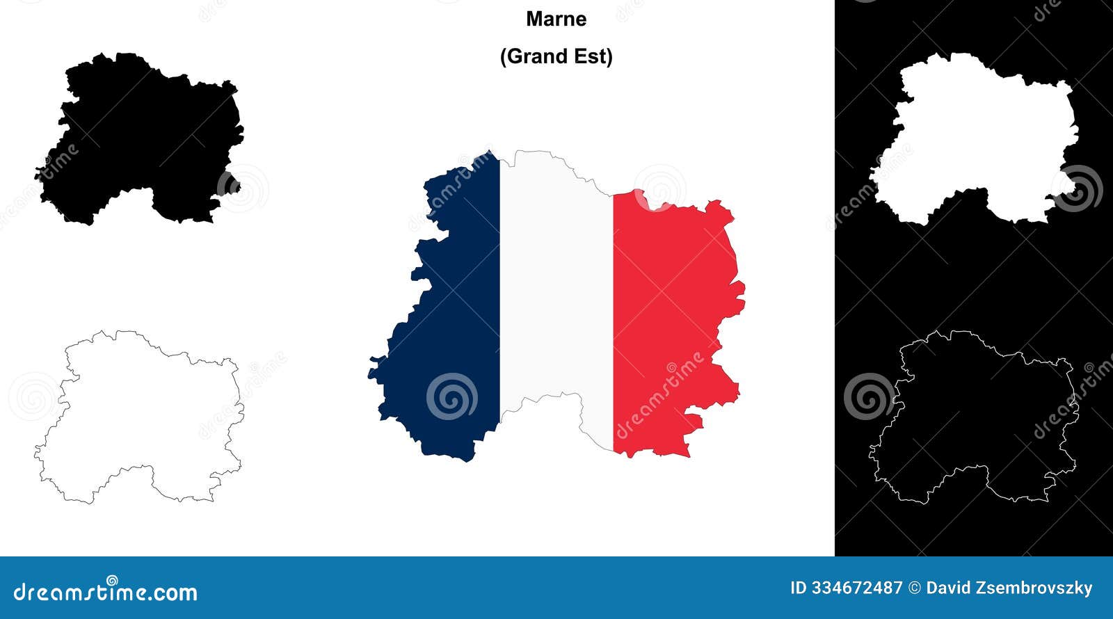 Mapa de esquema de marne ilustración del vector. Ilustración de blanco ...