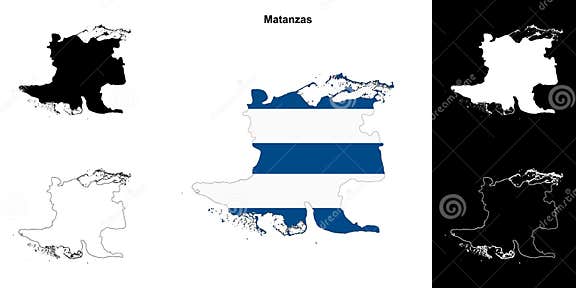 Mapa De Esquema De Matanzas Ilustración del Vector - Ilustración de ...