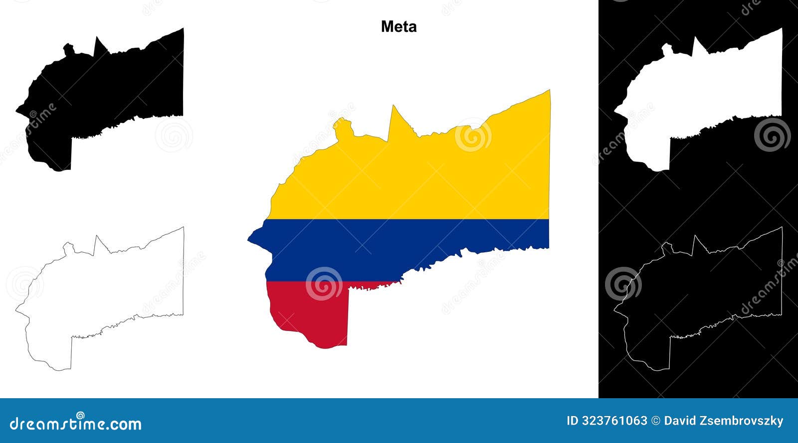 Mapa de esquema meta ilustración del vector. Ilustración de aislado ...
