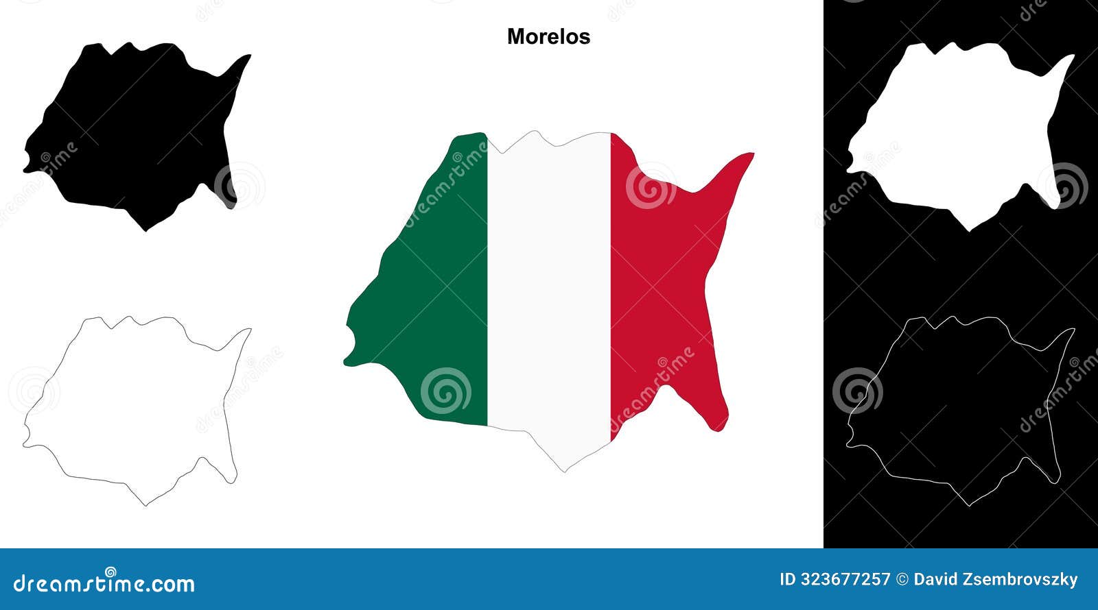Mapa de esquema de morelos ilustración del vector. Ilustración de ...