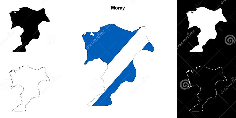 Mapa de esquema de moro ilustración del vector. Ilustración de ...