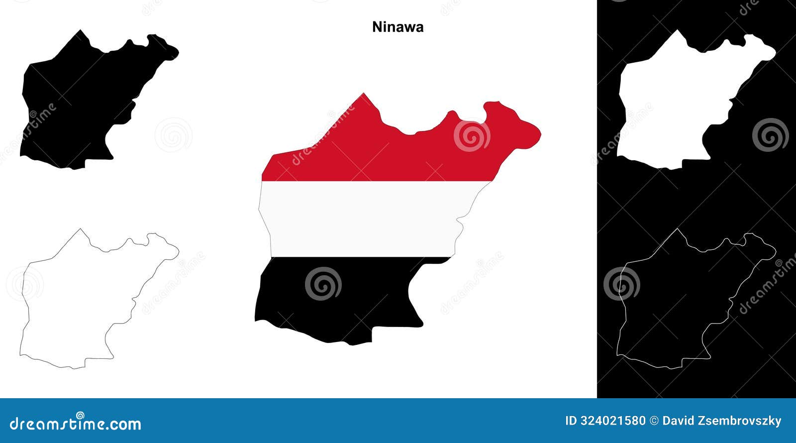 Mapa de esquema de ninawa ilustración del vector. Ilustración de ...