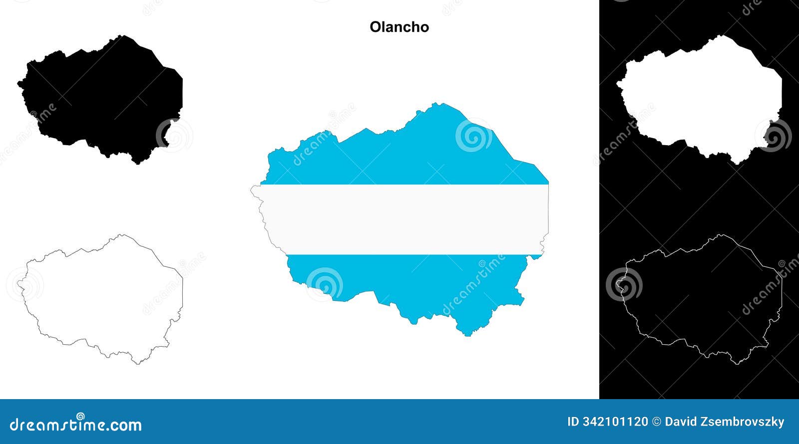 Mapa de esquema de olancho ilustración del vector. Ilustración de ...