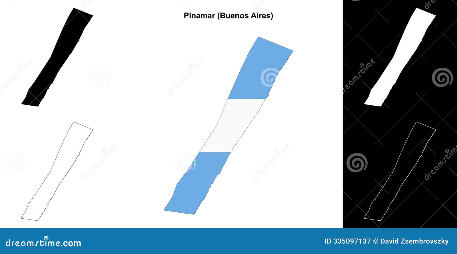 Mapa de esquema de pinamar ilustración del vector. Ilustración de ...