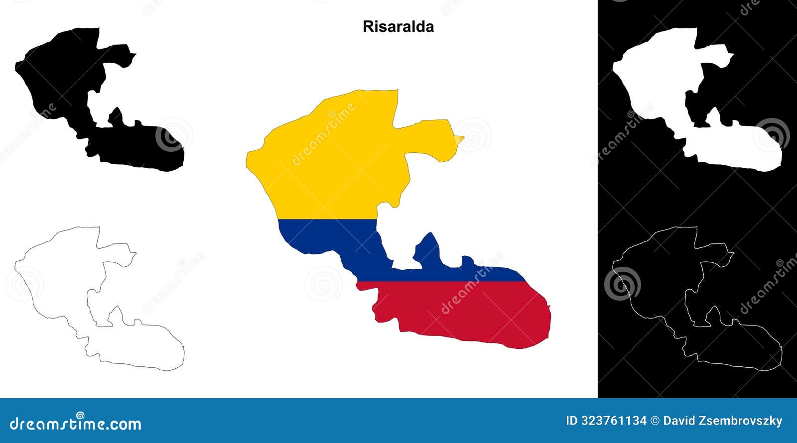 Mapa De Esquema De Risaralda Ilustración del Vector - Ilustración de ...