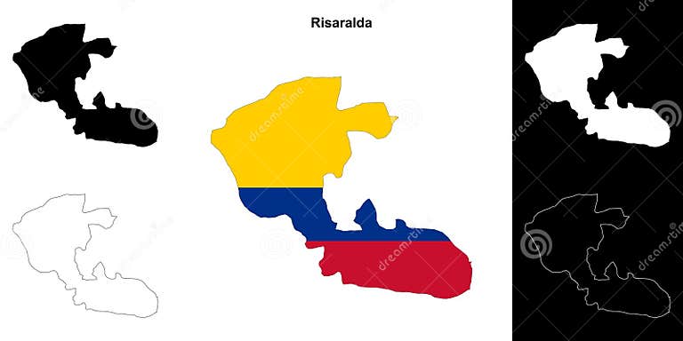 Mapa De Esquema De Risaralda Ilustración del Vector - Ilustración de ...