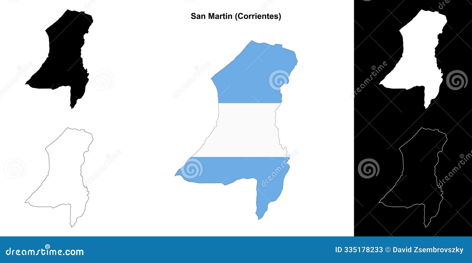 Mapa De Esquema De San Martin Ilustración del Vector - Ilustración de ...