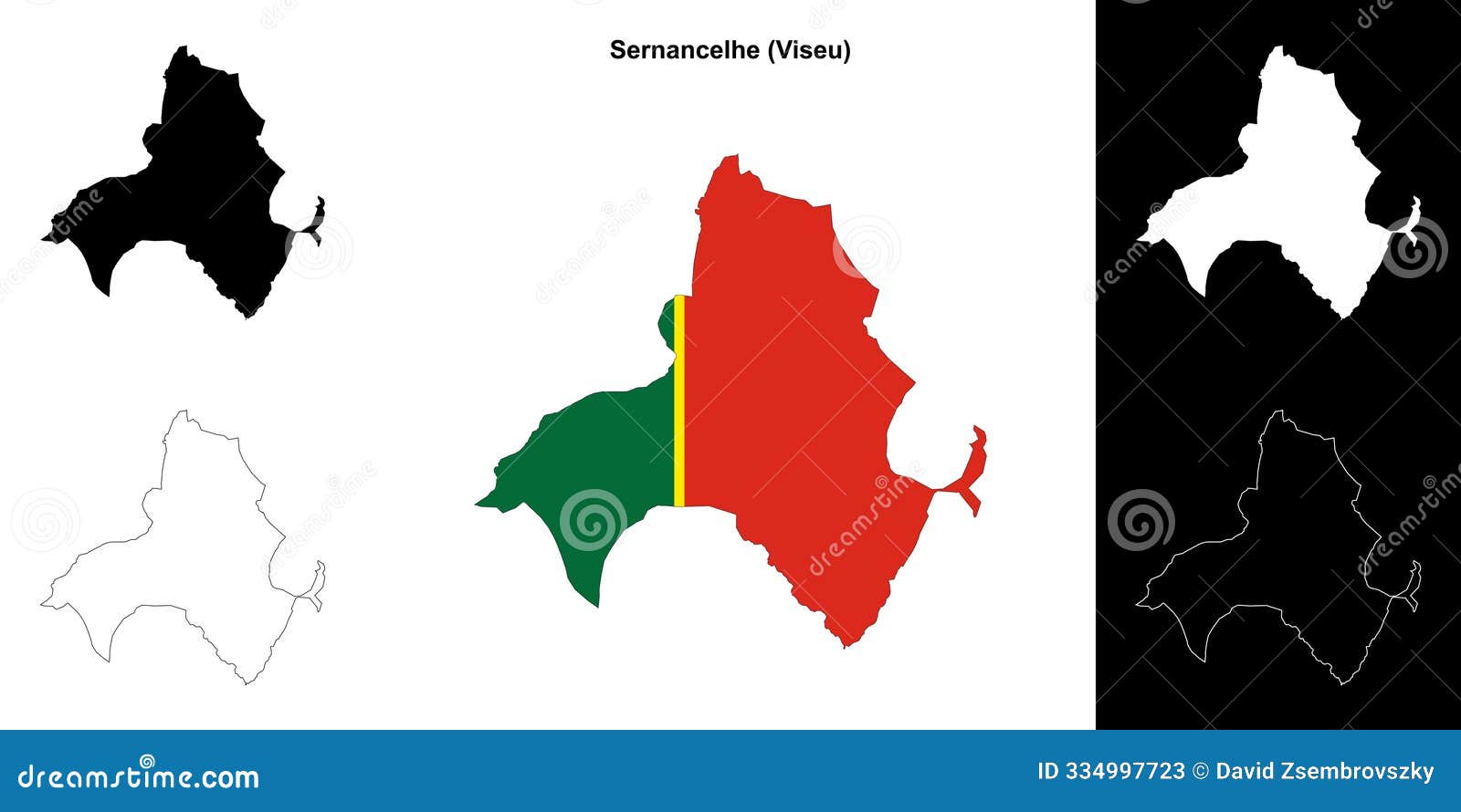 Mapa De Esquema De Sernancelhe Ilustración del Vector - Ilustración de ...