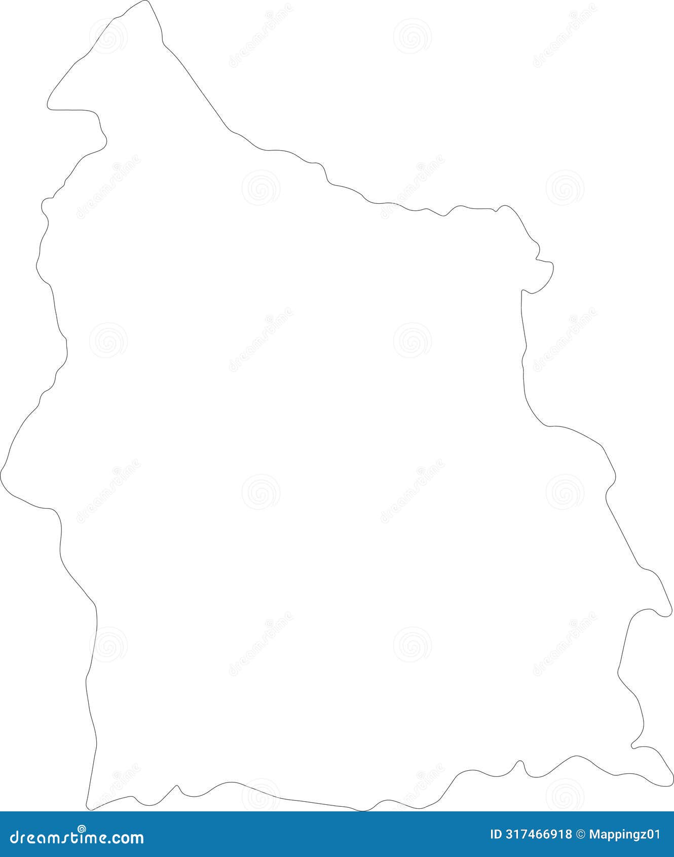 Mapa De Esquema De Si Sa Ket Tailandia Ilustración del Vector ...