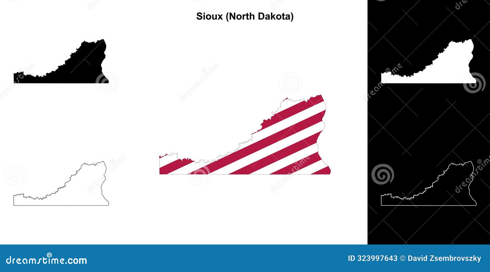 Mapa de esquema de sioux ilustración del vector. Ilustración de ...