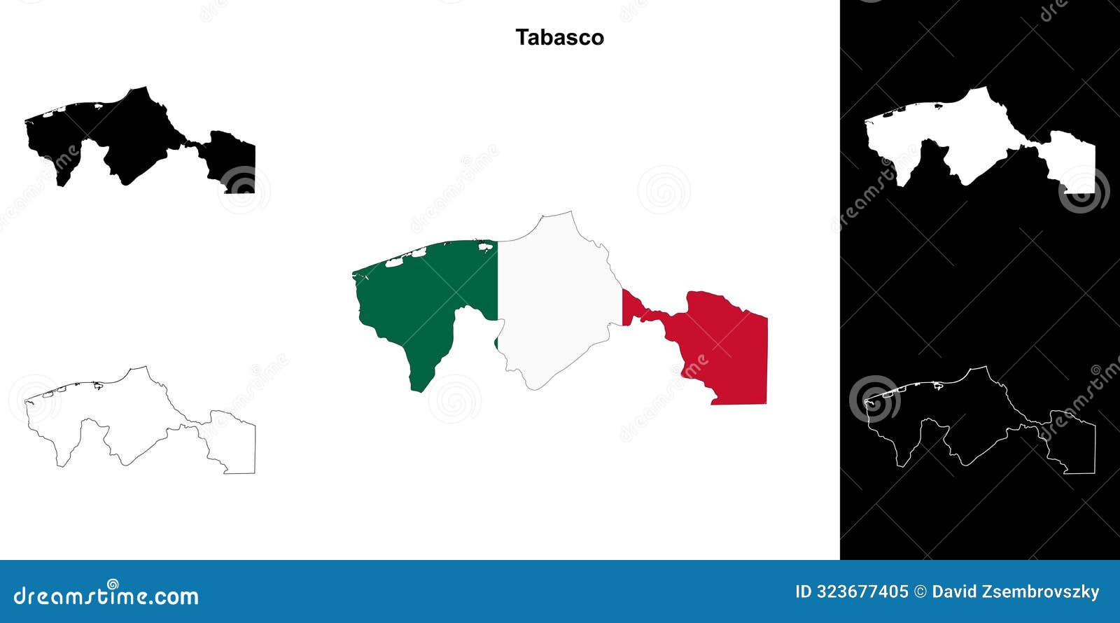 Mapa de esquema de tabasco ilustración del vector. Ilustración de ...