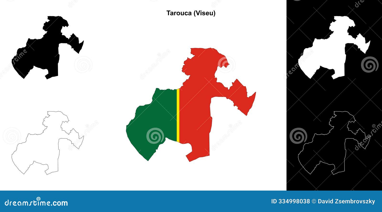 Mapa de esquema de tarouca ilustración del vector. Ilustración de ...