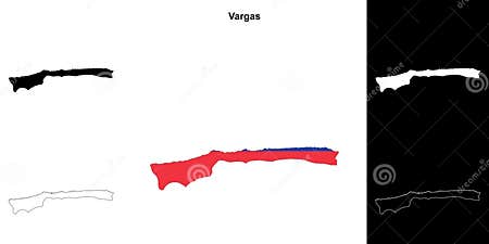 Mapa de esquema de vargas stock de ilustración. Ilustración de ...