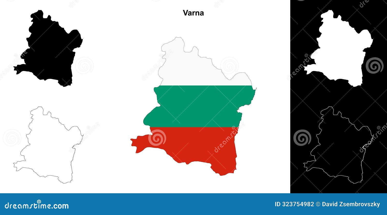 Mapa de esquema de varna ilustración del vector. Ilustración de blanco ...