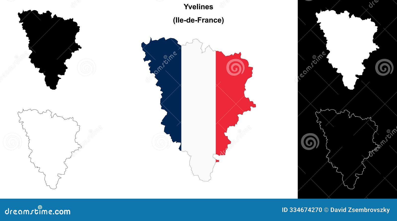 Mapa De Esquema De Yvelines Ilustración del Vector - Ilustración de ...
