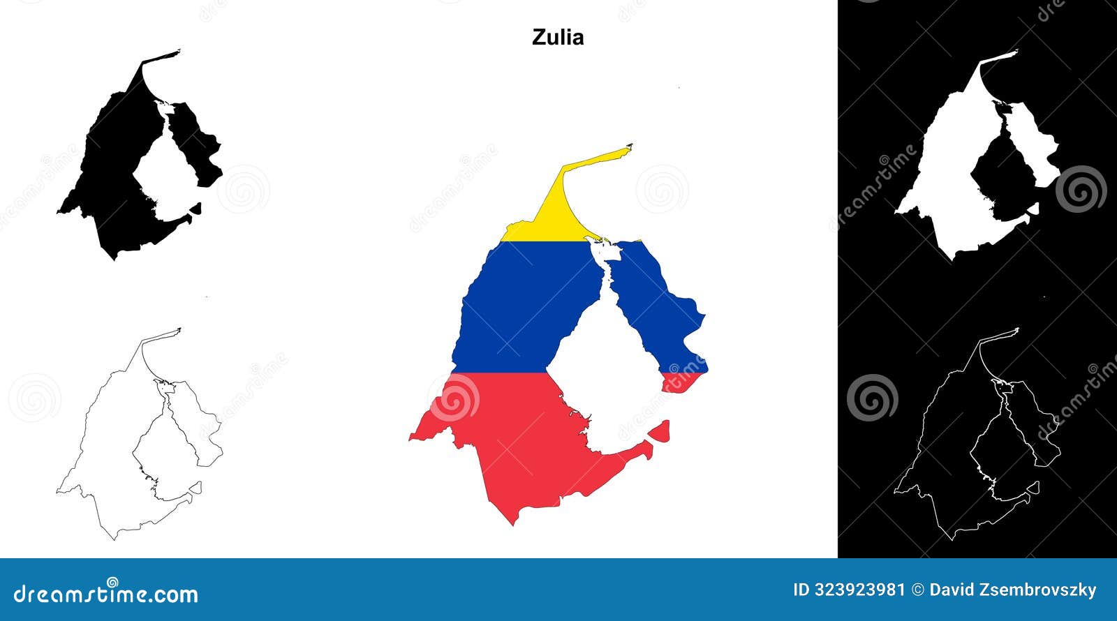 Mapa de esquema de zulia stock de ilustración. Ilustración de ...
