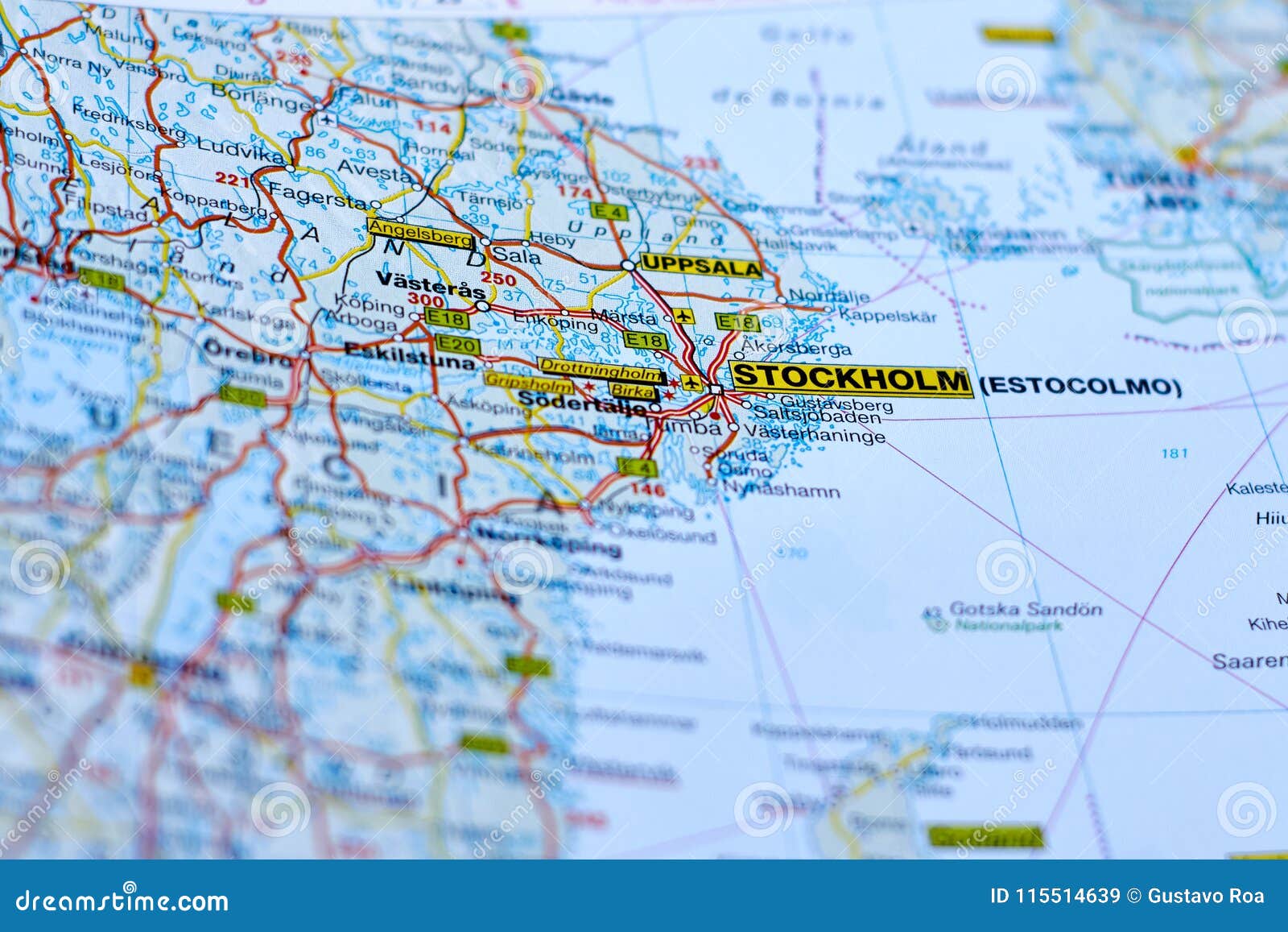 Mapa de Estocolmo imagen de archivo. Imagen de suecia - 115514639