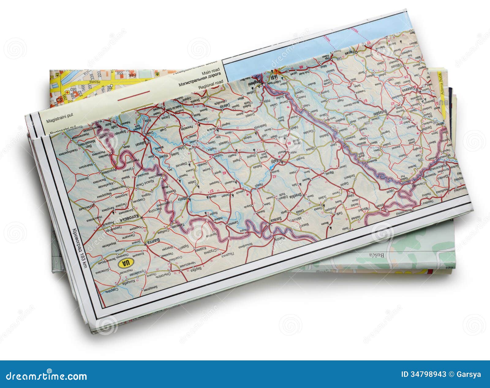 Mapa de estradas imagem de stock. Imagem de maneira, ajuda - 34798943