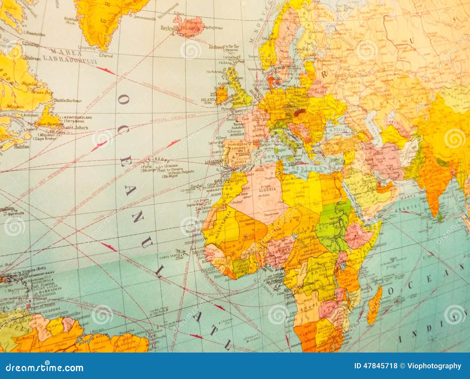 Mapa de Europa y de África foto de archivo. Imagen de presentaciones ...