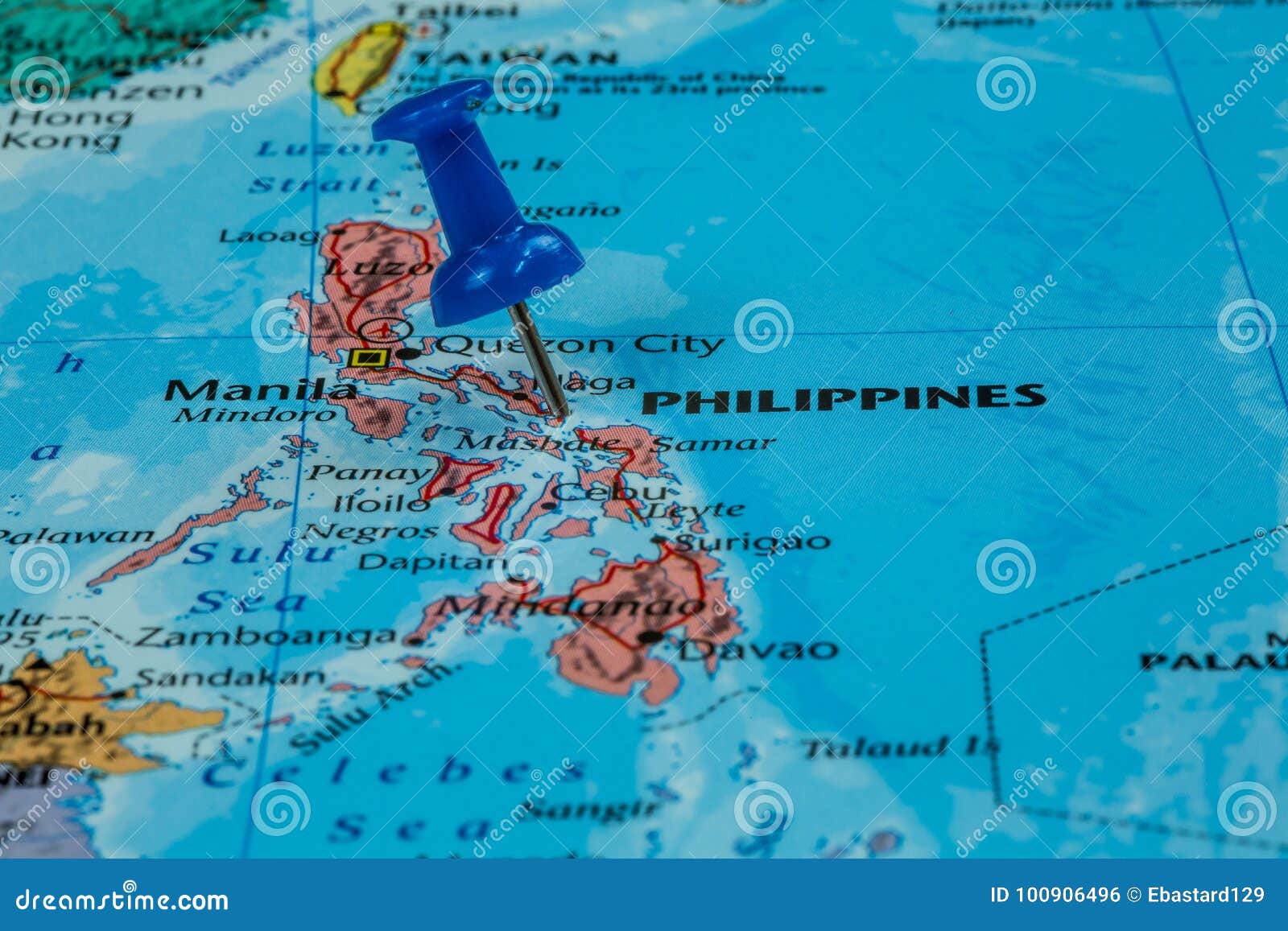 Mapa de Filipinas foto de stock. Imagem de cidade, terra - 100906496