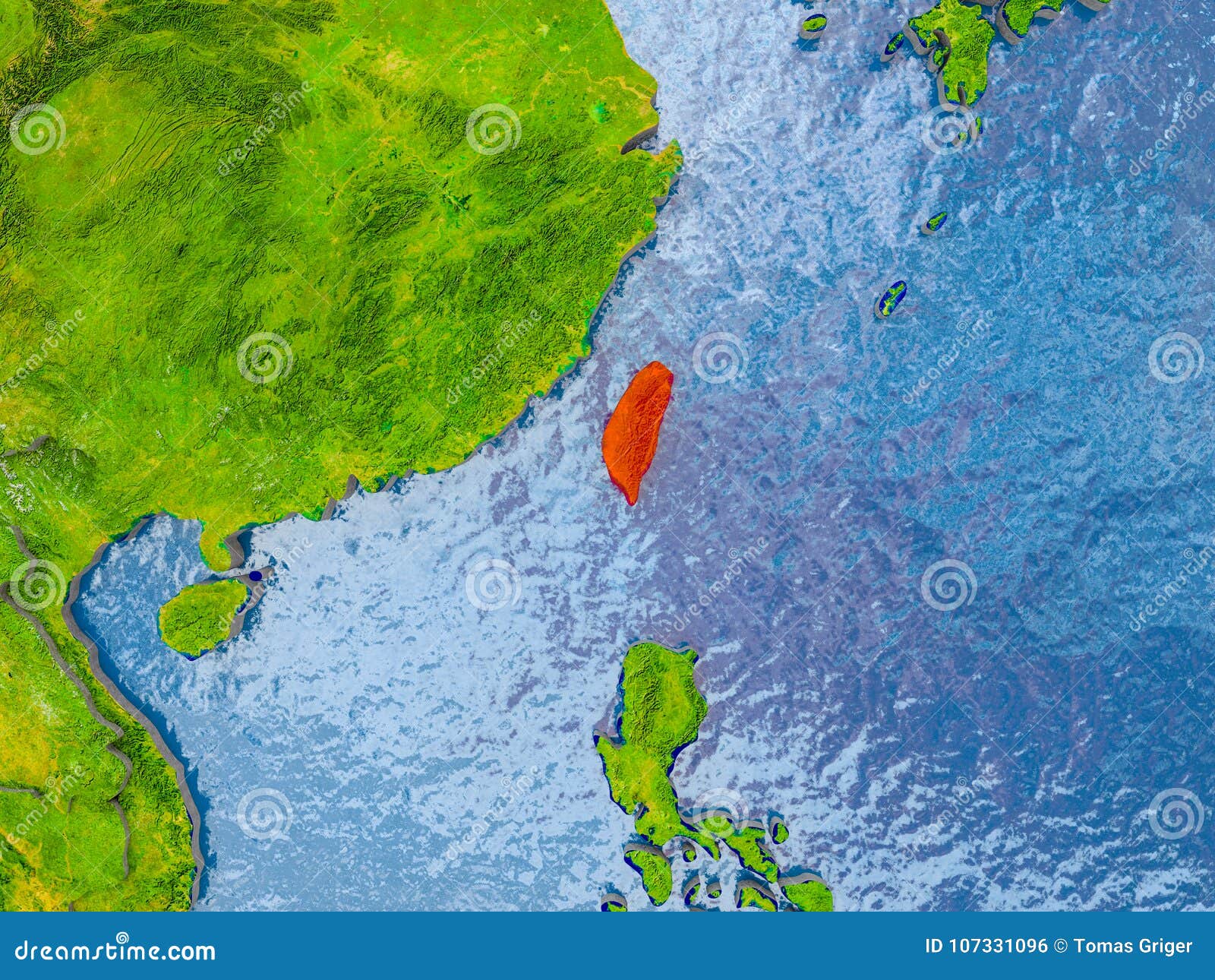 Mapa de Formosa ilustração stock. Ilustração de curso - 107331096