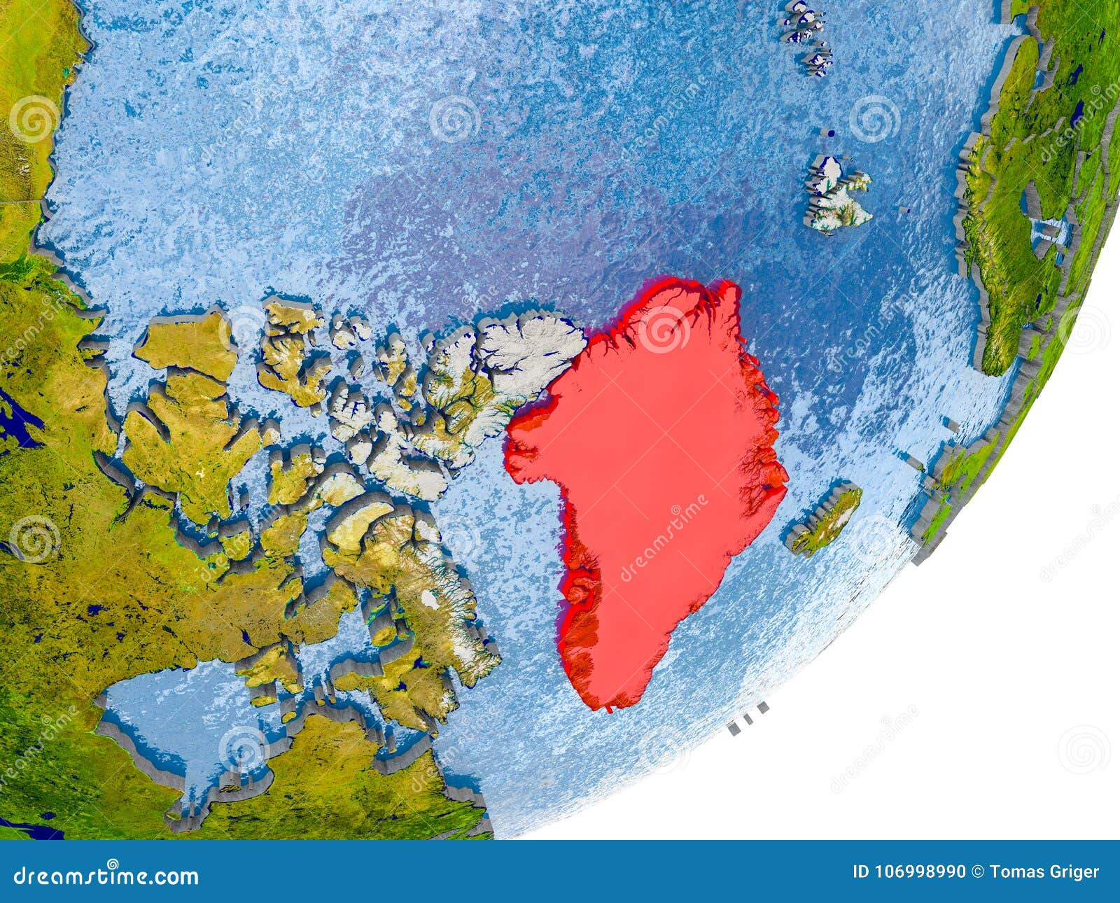 Mapa De Groenlandia En La Tierra Foto de archivo - Imagen de grabado ...