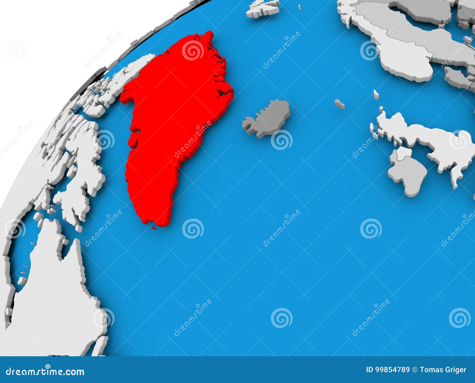 Mapa De Groenlandia En Rojo Stock de ilustración - Ilustración de ...