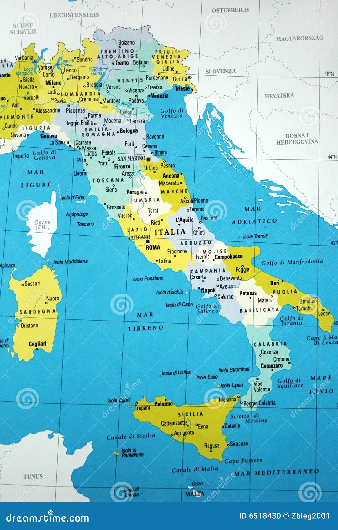 Mapa de italy foto de stock. Imagem de italiano, roma - 6518430