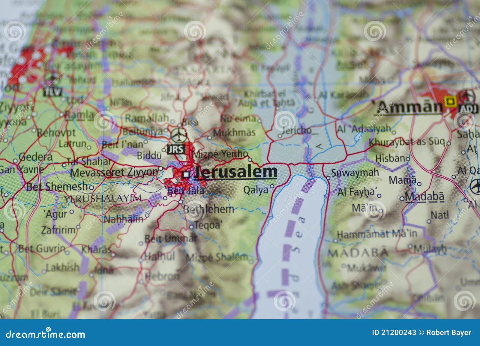 Mapa de Jerusalem imagem de stock. Imagem de capital - 21200243