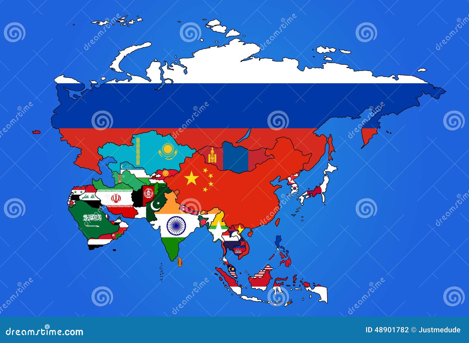 Banderas De Asia Con Nombres