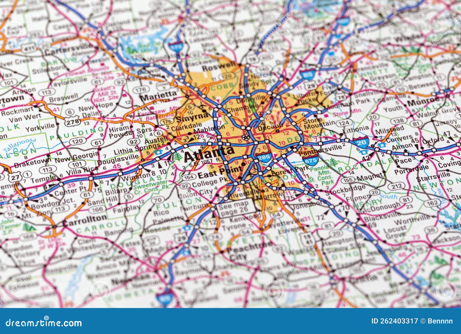 Mapa De La Ciudad De Atlanta En Georgia. Imagen de archivo - Imagen de ... Mapa De La Ciudad De Atlanta En Georgia. Imagen de archivo - Imagen de ...