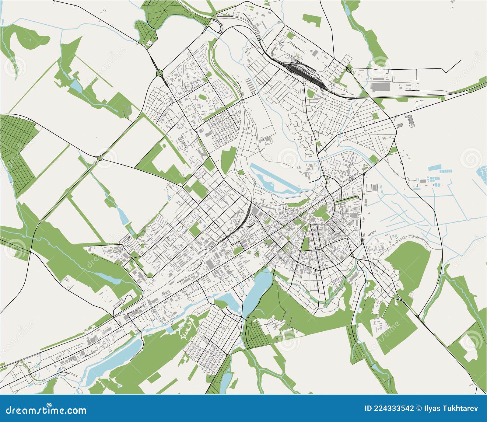 Mapa De La Ciudad De Balti Moldova Ilustración del Vector - Ilustración ...