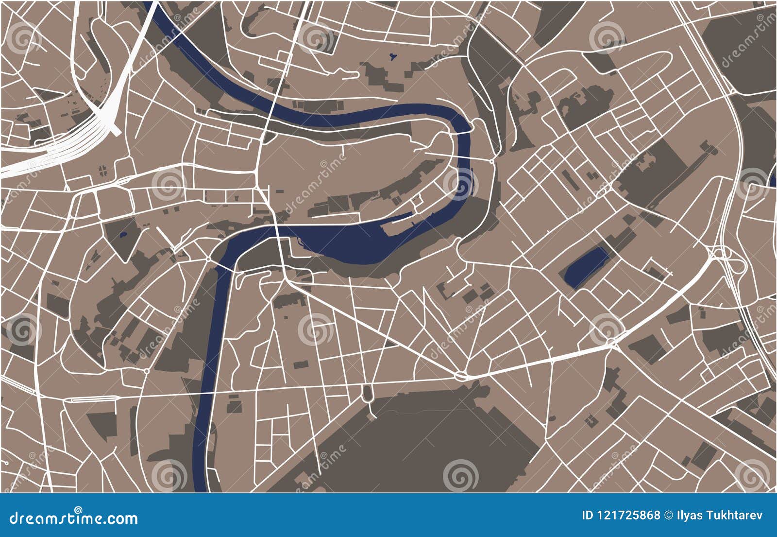 Mapa De La Ciudad De Berna, Suiza Ilustración del Vector - Ilustración ...