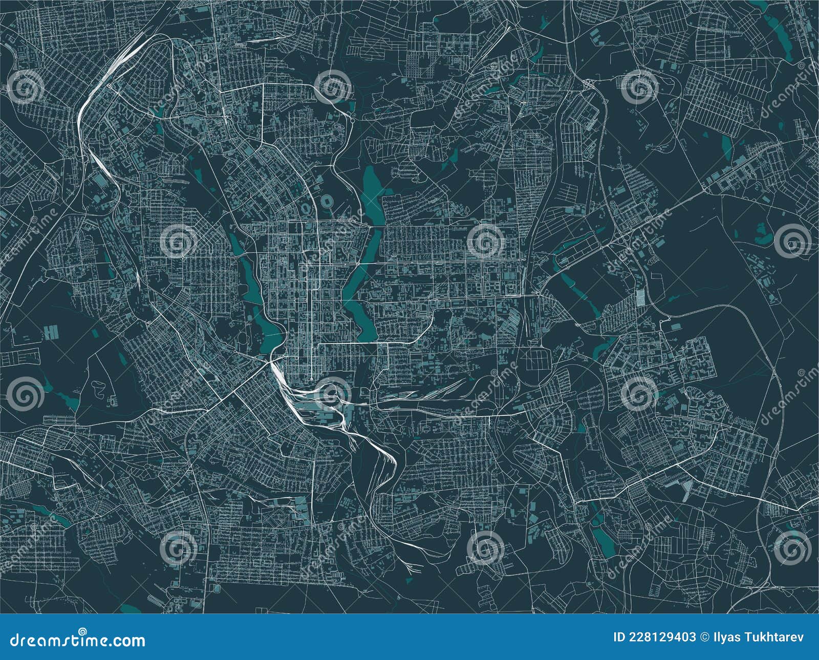 Mapa De La Ciudad De Donetsk Ucrania Imagen de archivo - Imagen de ...