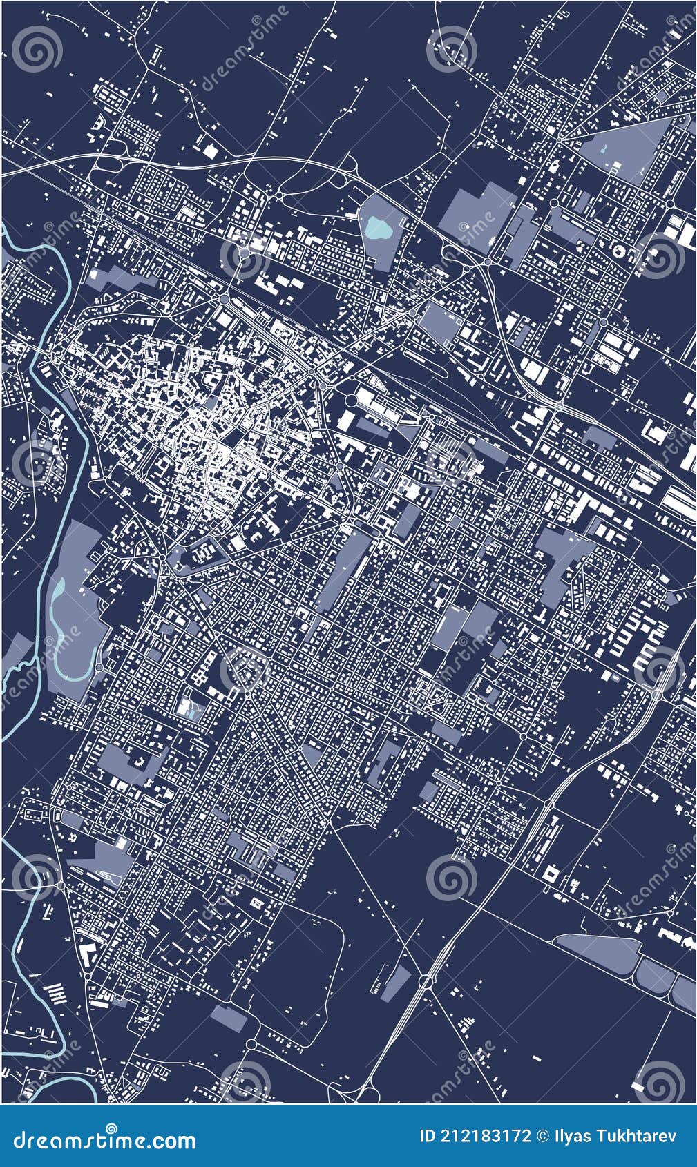 Mapa De La Ciudad De Forli Italia Ilustración del Vector - Ilustración ...