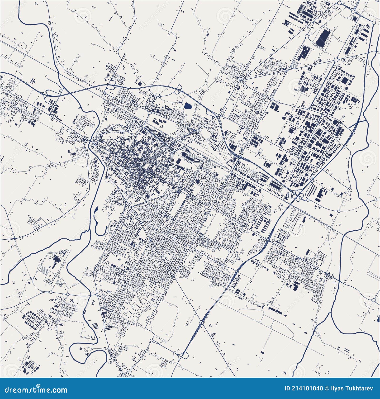 Mapa De La Ciudad De Forli Italia Ilustración del Vector - Ilustración ...