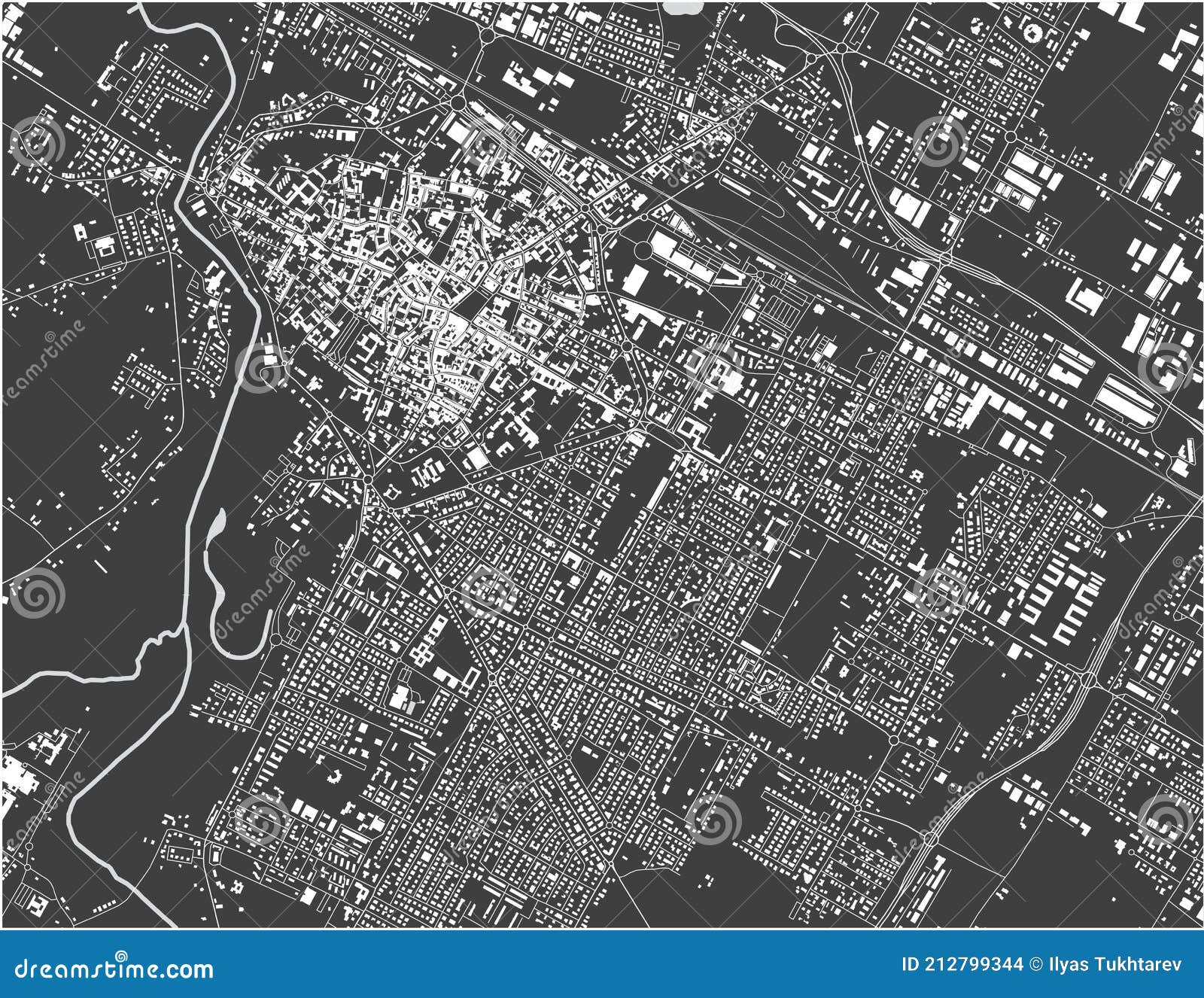 Mapa De La Ciudad De Forli Italia Ilustración del Vector - Ilustración ...