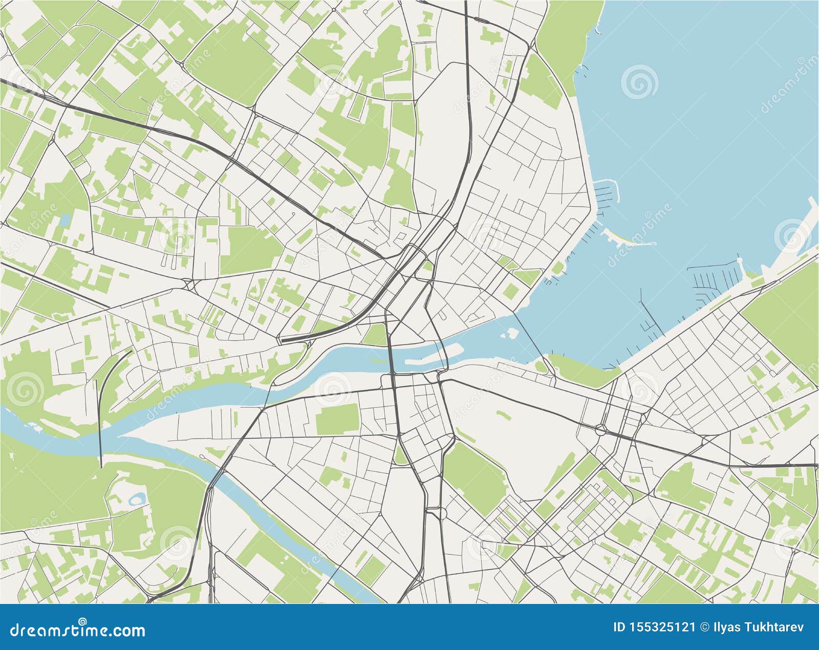 Mapa De La Ciudad De Ginebra, Suiza Stock de ilustración - Ilustración ...