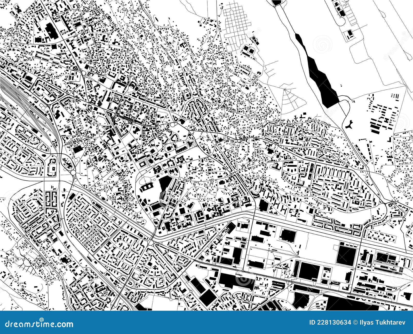 Mapa De La Ciudad De Iasi Romania Ilustración del Vector - Ilustración ...