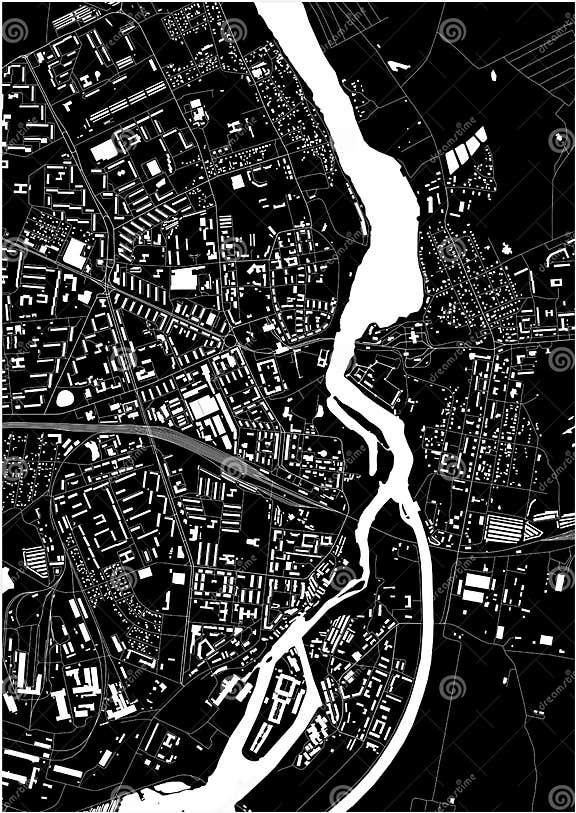 Mapa De La Ciudad De Narva Estonia Ilustración del Vector - Ilustración de turismo, vector ...