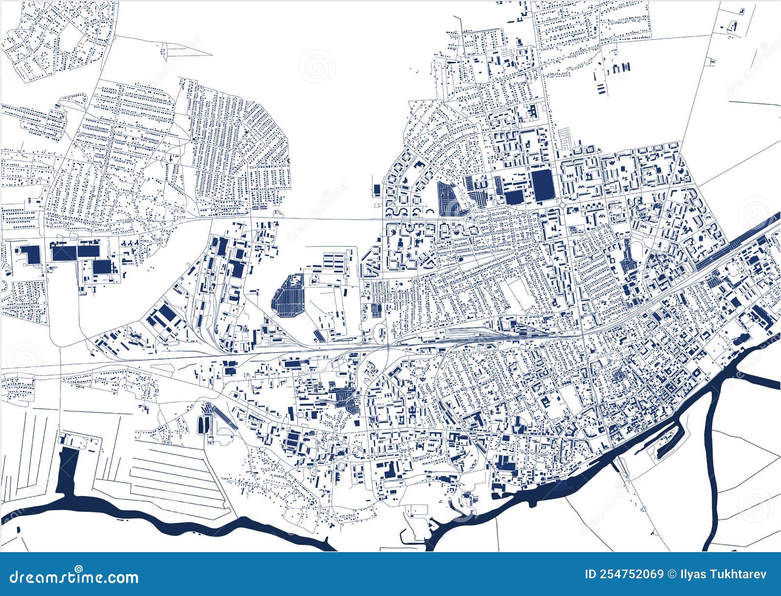 Mapa De La Ciudad De Pinsk Belarus Ilustración del Vector - Ilustración ...