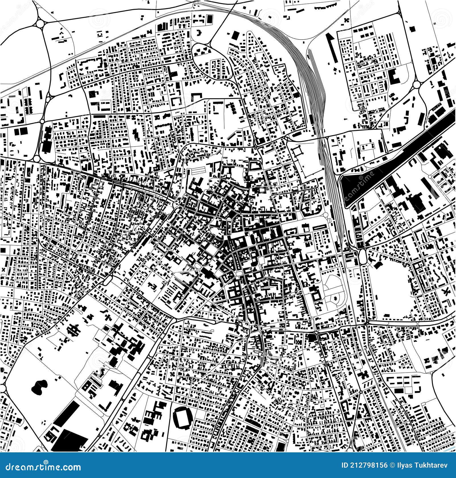 Mapa De La Ciudad De Ravenna Italia Ilustración del Vector ...