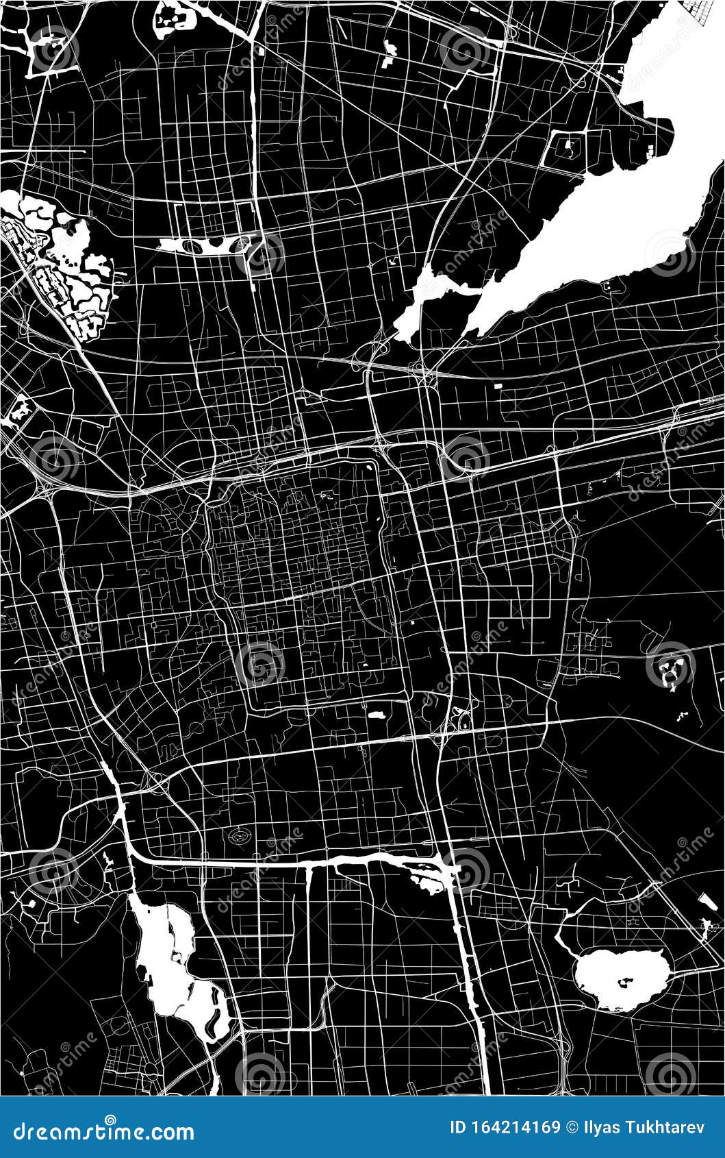 Mapa De La Ciudad De Suzhou, China Ilustración del Vector - Ilustración ...