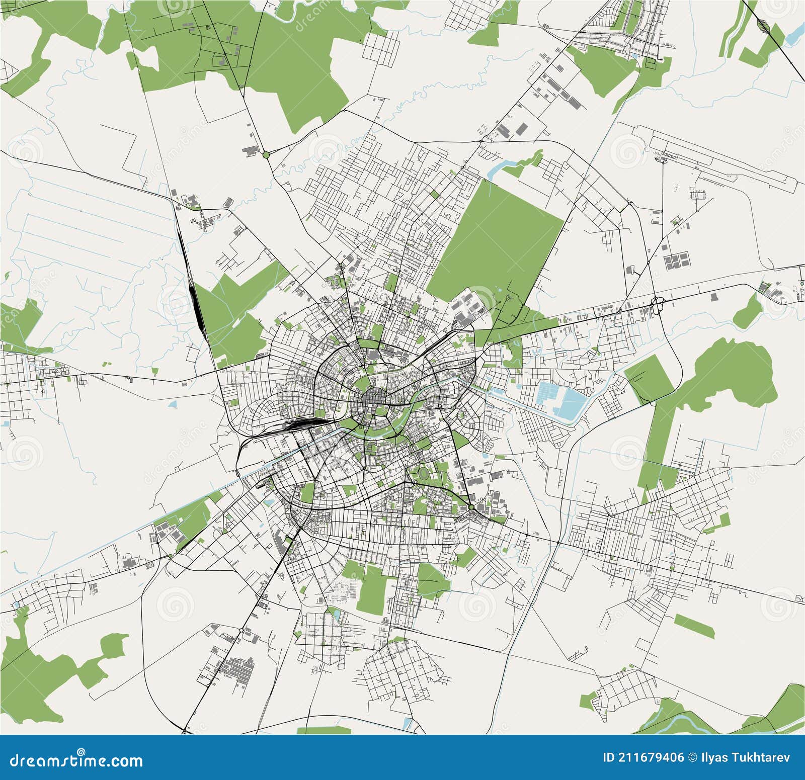 Mapa De La Ciudad De Timisoara Romania Ilustración del Vector ...