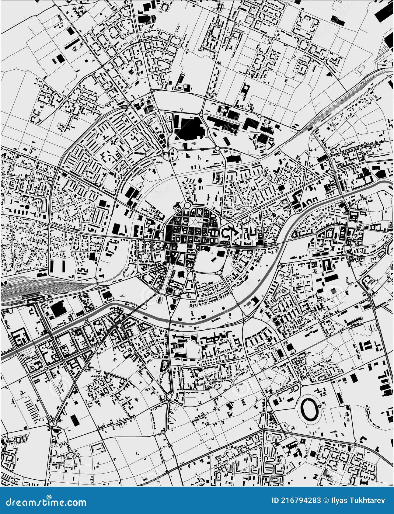Mapa De La Ciudad De Timisoara Rumania Ilustración del Vector ...
