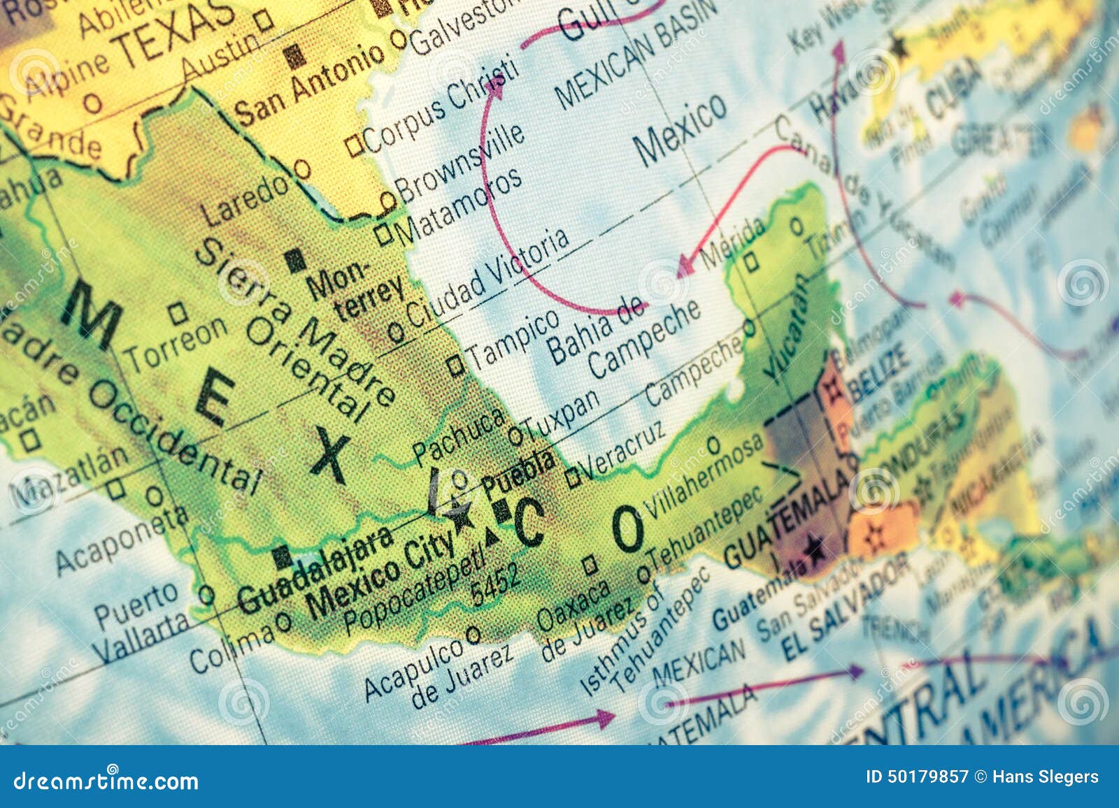 Mapa De La Imagen Del Primer De México Imagen de archivo - Imagen de ...