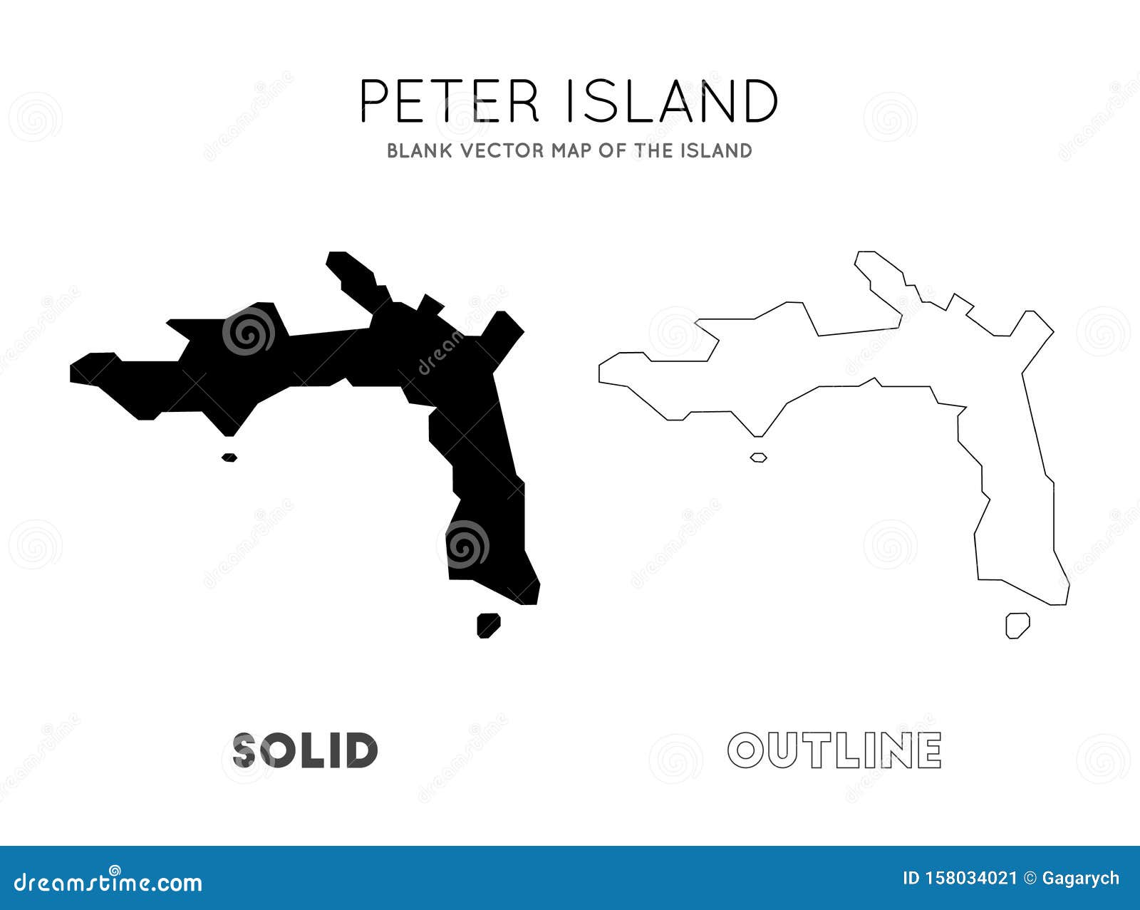 Mapa de la isla de Peter ilustración del vector. Ilustración de alto ...
