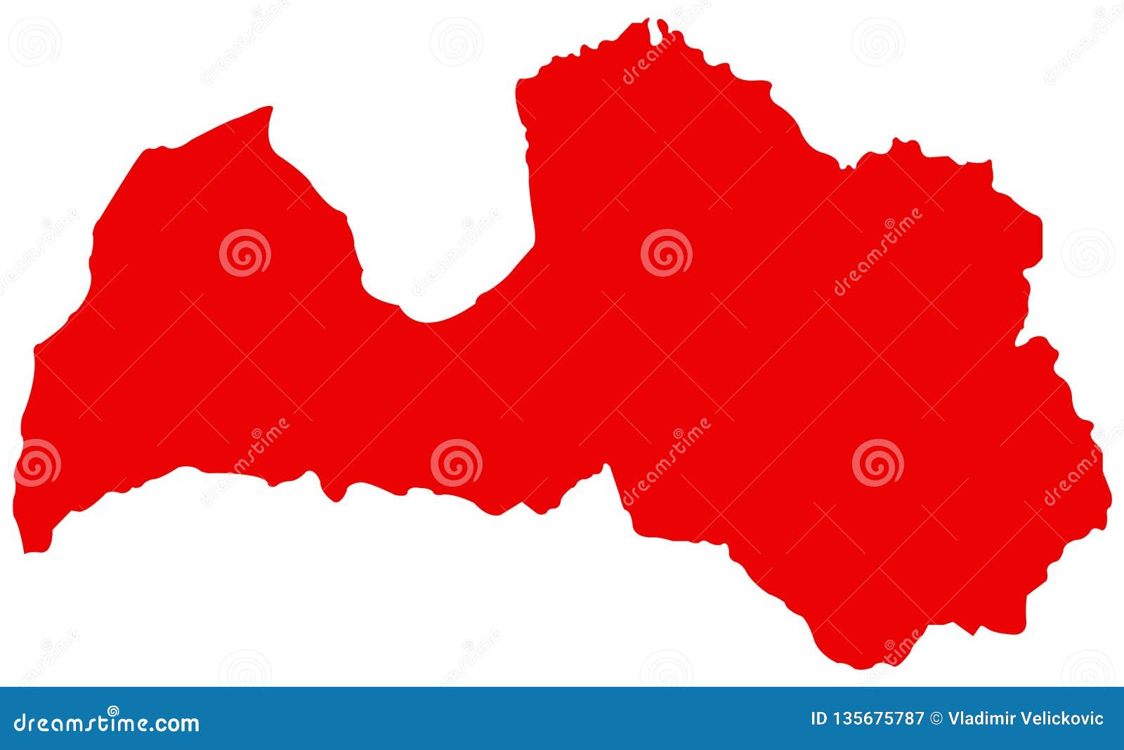 Mapa De Letonia - La República De Letonia Ilustración del Vector ...