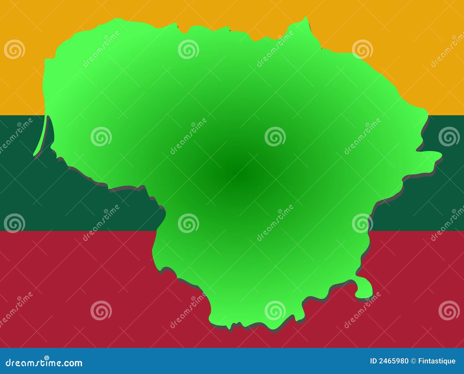 Mapa de Lithuania ilustração do vetor. Ilustração de silhueta - 2465980