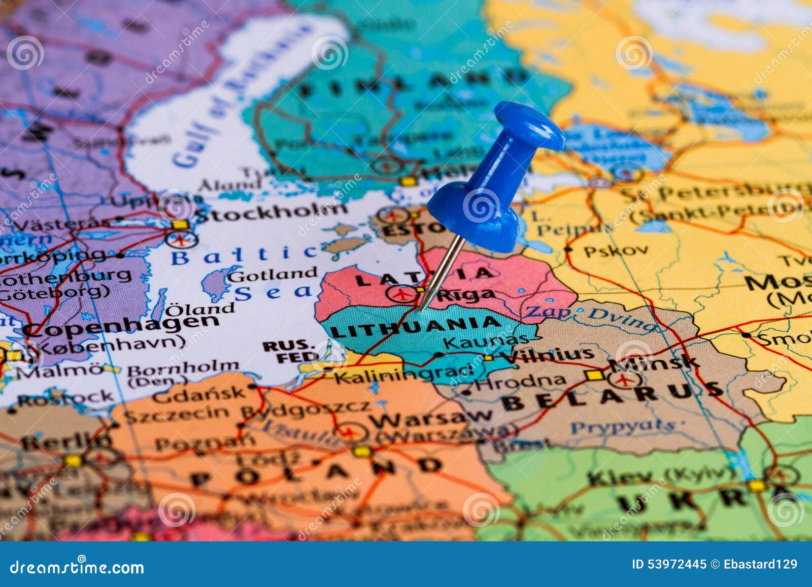 Mapa de Lithuania imagem de stock. Imagem de papel, planta - 53972445